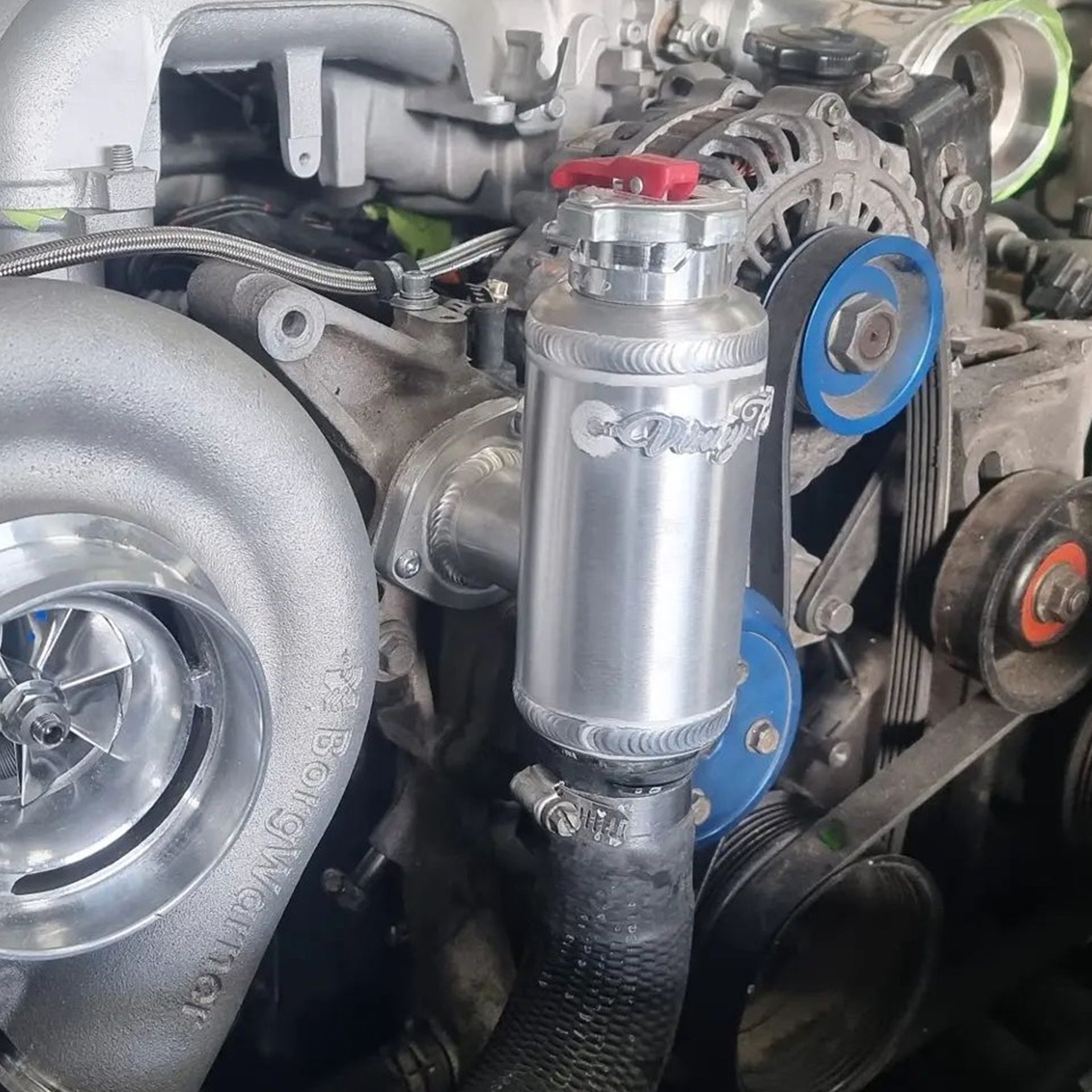 FD3S RX7 S6-8 Factory Air Separator Tank/Water Swirl Pot/ AST Delete T ...